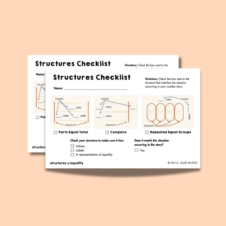 Structures Checklist - structureofequality.com
